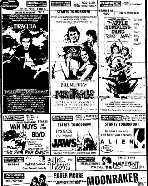 What S Playing At The Local Cineplex A Look At 1980s Newspaper Movie