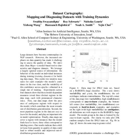 Dataset Cartography Mapping And Diagnosing Datasets With Training Dynamics ACL Anthology