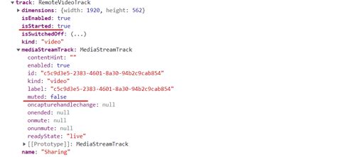 The MediaStreamTrack Muted Value Is Always False In Remote Video Track