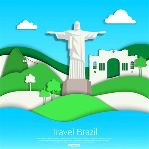 Pontos Turisticos Brasil Imágenes Vectoriales Gráfico Vectorial De