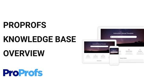 ProProfs Knowledge Base Software Overview Create Online Knowledge