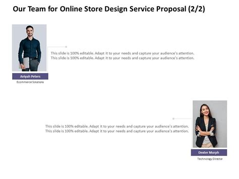 Our Team For Online Store Design Service Proposal Managment Ppt Powerpoint Presentation Pictures