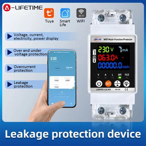 63a Automatic Protector Intelligent Circuit Breaker Single Phase