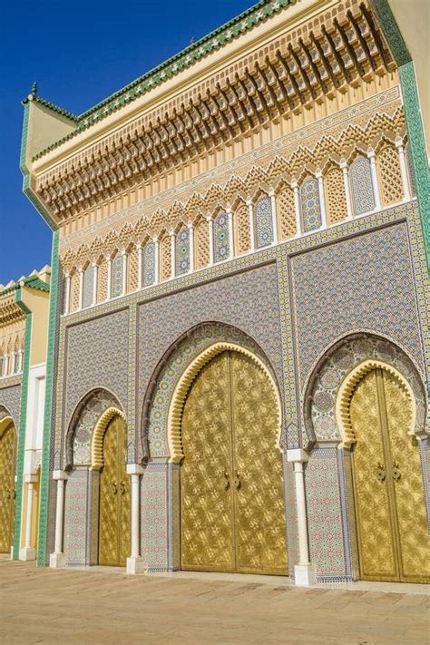 The Royal Palace Located In The Moroccan Imperial City Of Fez Stock