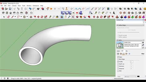 3d Pipe Design In Sketchup Youtube