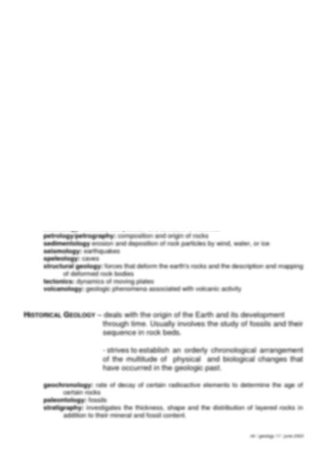 SOLUTION Introduction To Geology Studypool