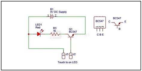 Touch Switch Circuit Diagram Using IC555 Touch Switch Circuit Diagram With IC547 Electrician