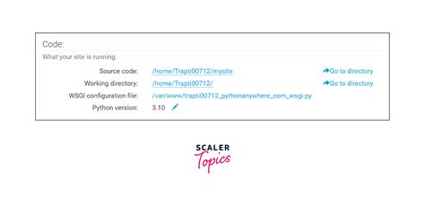 How To Deploy Django Project On Pythonanywhere Scaler Topics