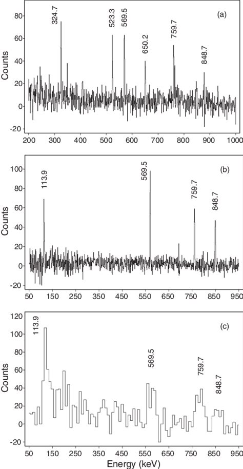 Partial Energy Spectra Sorted From The Triple Coincidence βγ γ Events