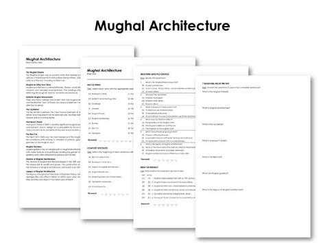 Mughal Architecture Teaching Resources
