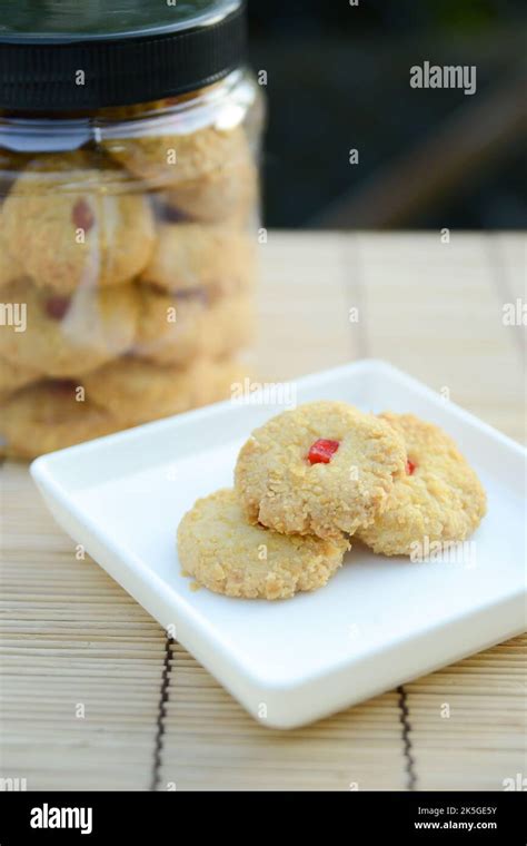 Home Made Of Malaysia Traditional Cornflakes Or Biskut Cornflakes Famous Delicacy For Hari