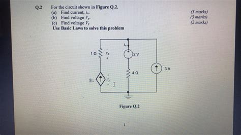 Solved Q2 For The Circuit Shown In Figure Q2 A Find