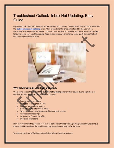 Ppt Troubleshoot Outlook Inbox Not Updating Powerpoint Presentation Free Download Id 12327570