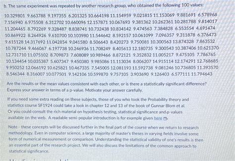 Solved 2 Confidence Intervals And Statistical Significance