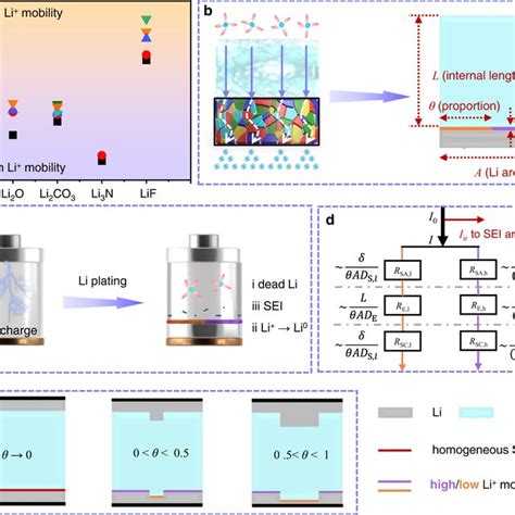 Model Of Li Deposition In Lmbs A Diffusion Energy Of Li⁺ Diffusion For