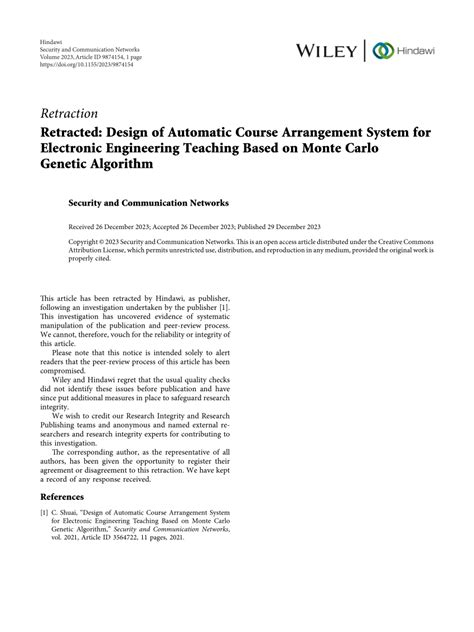 Pdf Retracted Design Of Automatic Course Arrangement System For