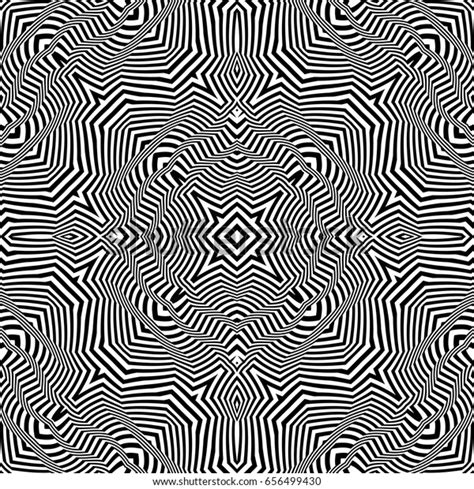 Design Seamless Monochrome Pattern Abstract Striped Stock Vector Royalty Free 656499430