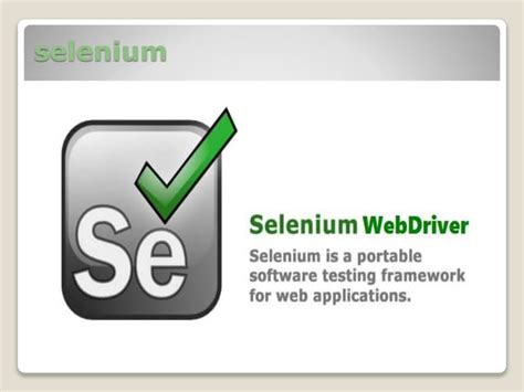 Selenium Ppt