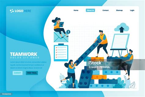 빔을 구성하는 전략과 계획의 만화 일러스트레이션 팀워크 협업 및 구축에서 인간의 개발 방문 페이지 웹 배너 모바일 앱 포스터용