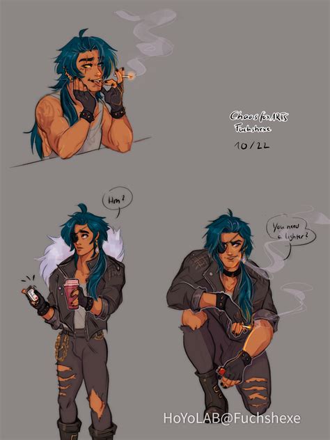 Modern Kaeya Sketches Genshin Impact Hoyolab