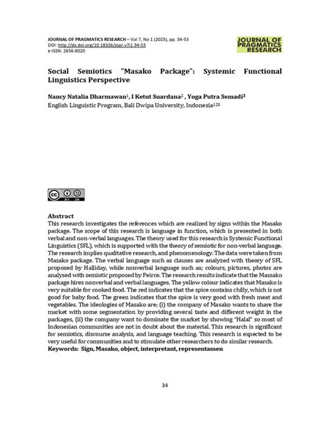 Social Semiotics Linguistics Perspective Masako Package Systemic