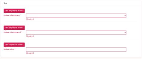Inconsistent Validation Ui · Issue 11391 · Umbracoumbraco Cms · Github