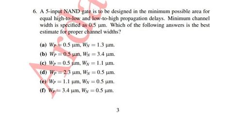 6 a 5 input nand gate is to be designed in the