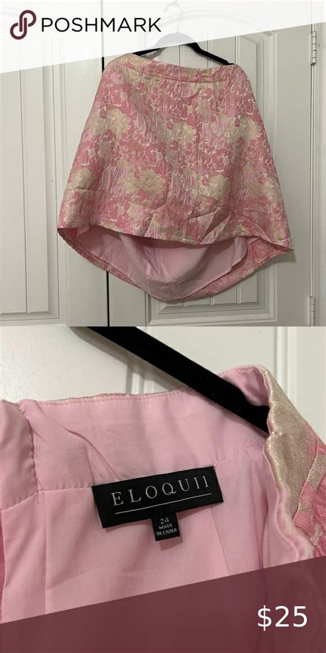 Eloquii Plus Size 24 Brocade Mini Skirt Pink Glitter Mini Skirts Clothes Design Plus Size