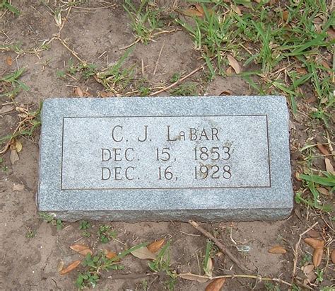 Charles Jefferson Charlie” Labar 1853 1928 Find A Grave Memorial