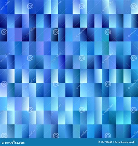 Blue Abstract Rectangle Background Trendy Geometrical Vector Illustration Stock Vector