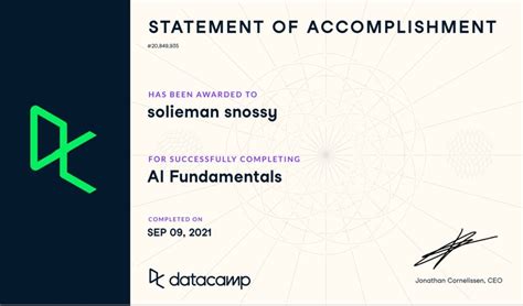 Solieman Snossy On Linkedin Datacamp Machinelearning Deeplearning Artificialintelligence