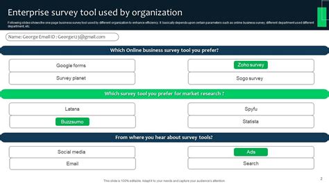 Survey Tools For Enterprise Ppt Powerpoint Presentation Complete Deck