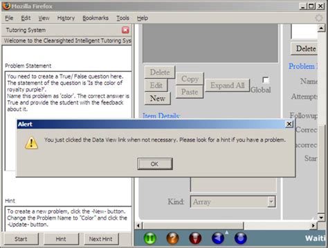 A Screenshot Of The Its Prototype For The Web Based Authoring Tool The Download Scientific