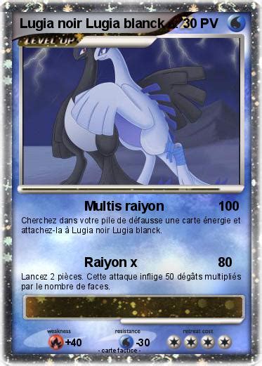 Pokémon Lugia Noir Lugia Blanck Multis Raiyon Ma Carte Pokémon