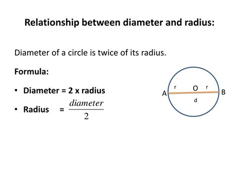 Ppt Circle Radius And Diameter Relationship Powerpoint Presentation