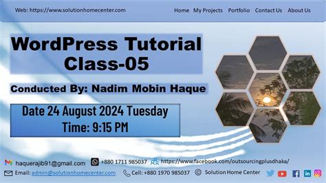 Wordpress Tutorial Class 5 Wordpress Bangla Tutorial Wordpress Youtube