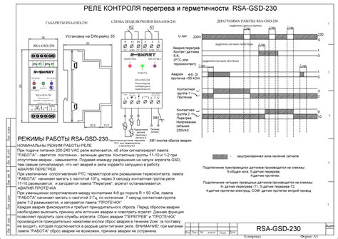 Реле контроля перегрева и герметичности RSA-GSD – R-SMART