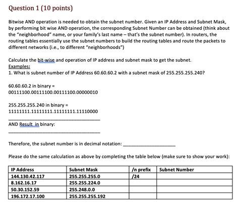 Solved Question 1 10 Points Bitwise And Operation Is