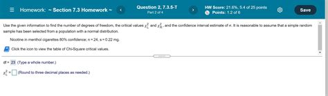 Solved Homework Section 7 3 Homework Question 2 7 3 5 T