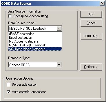 Installeren SQLBase