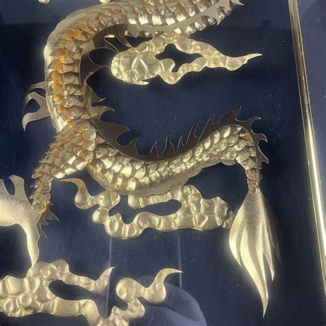 Yahooオークション 純金 箔額 河野潔 金龍 三代目 章玉 金昇龍 日本
