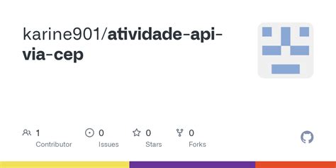 github karine901 atividade api via cep