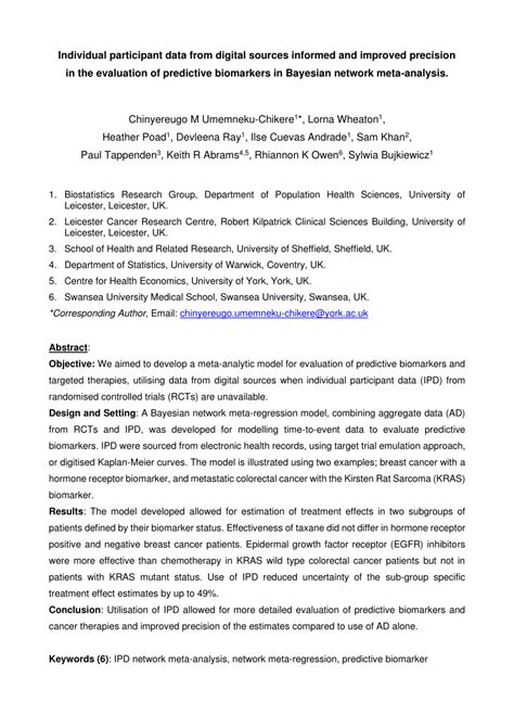 Pdf Individual Participant Data From Digital Sources Informed And