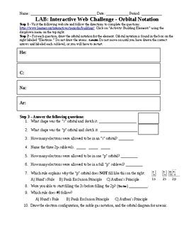 Electron Configuration And Orbital Notation By EasyChem TPT
