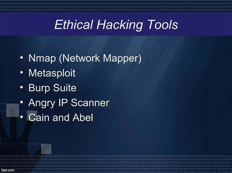 ethical hacking powerpoint ppt information and network security computing