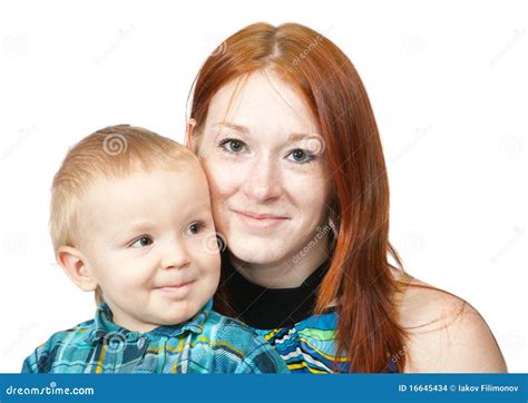 Mutter Mit Ihrem Sohn Stockfoto Bild Von Mann Sch Tzchen