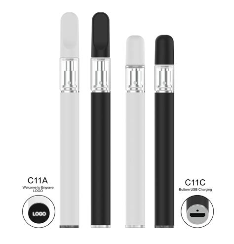 0 3ml 0 5ml 280mah White Label Rechargeable Disposable Vaping Device