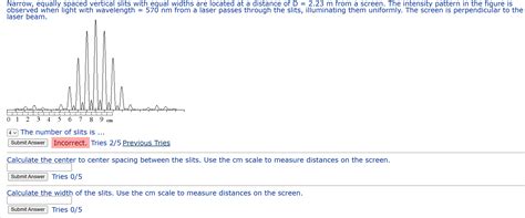 Solved Narrow Equally Spaced Vertical Slits With Equal