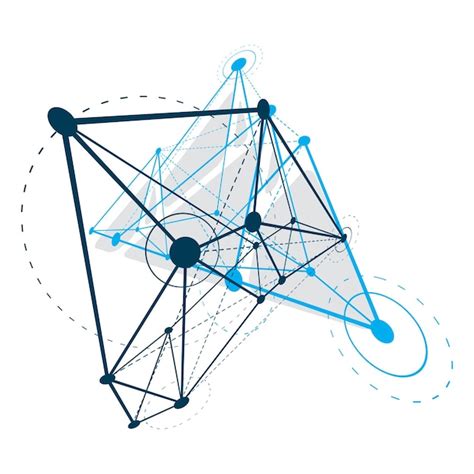 Premium Vector Tech Abstract Shape Vector Polygonal Figure Communication Technologies Modern