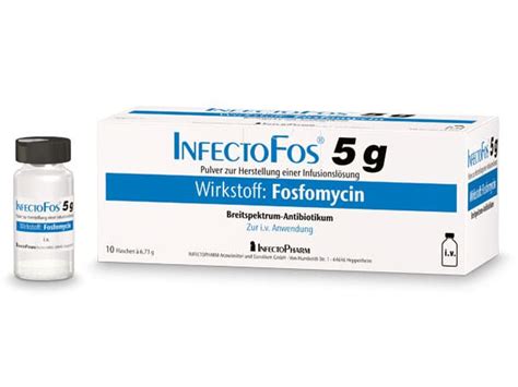 Intravenous Fosfomycin Fomicyt Infectofos Cphi Online